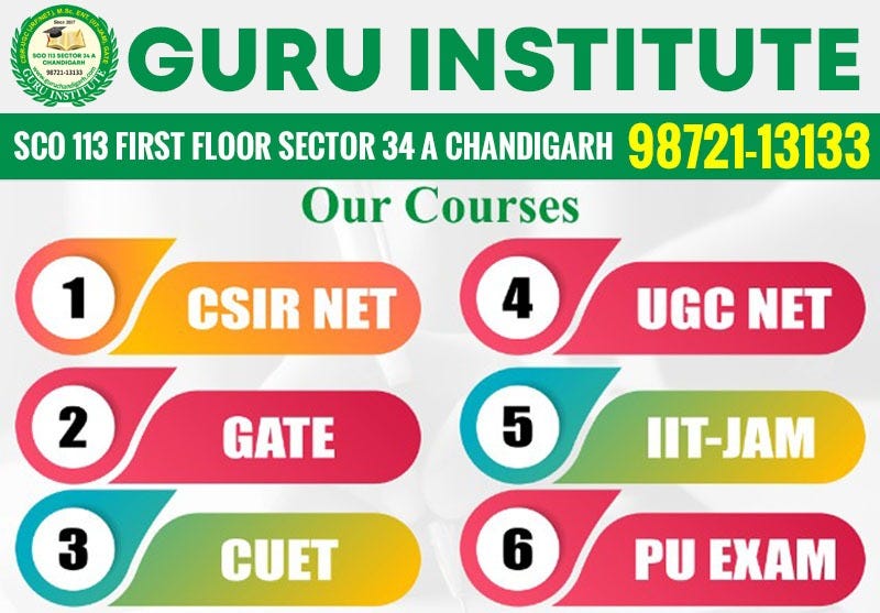 CSIR NET Physical Science Coaching in Chandigarh - Guru Institute - Medium