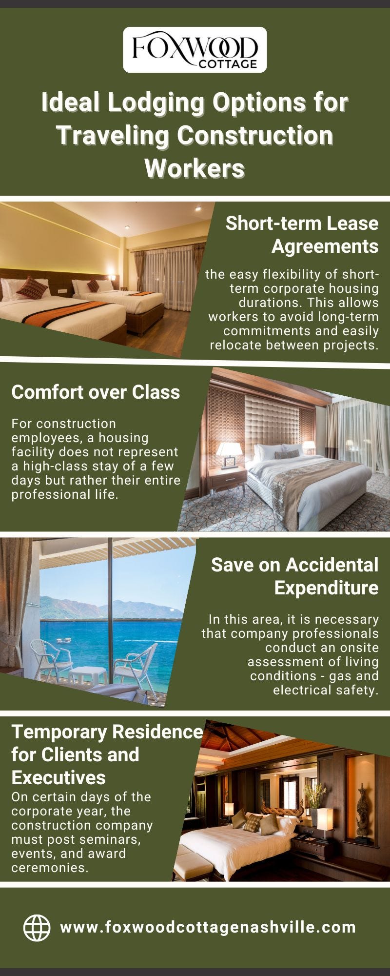 Ideal Lodging Options for Traveling Construction Workers - Foxwood ...