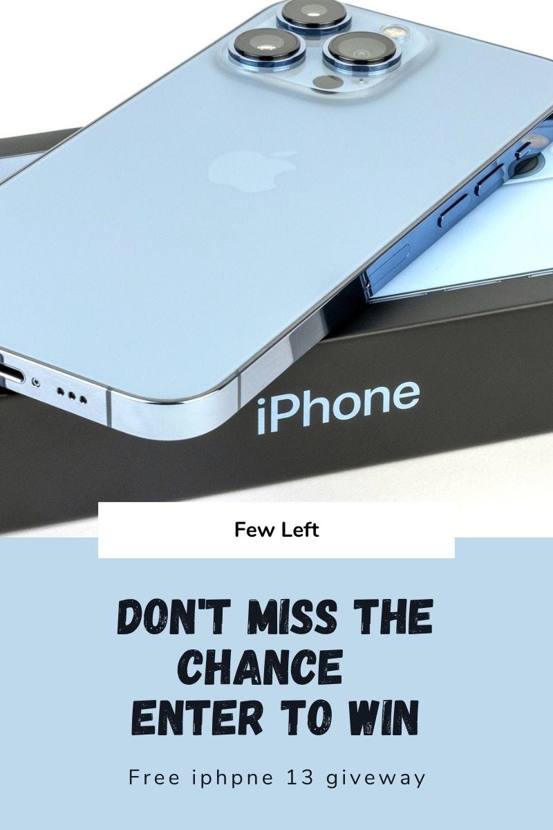 Gewinnen Sie das iPhone 13 Pro Max mit Ihren Daten! [Free iPhone 13 ...