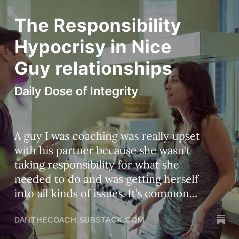The Responsibility Hypocrisy in Nice Guy relationships | by Daniel ...