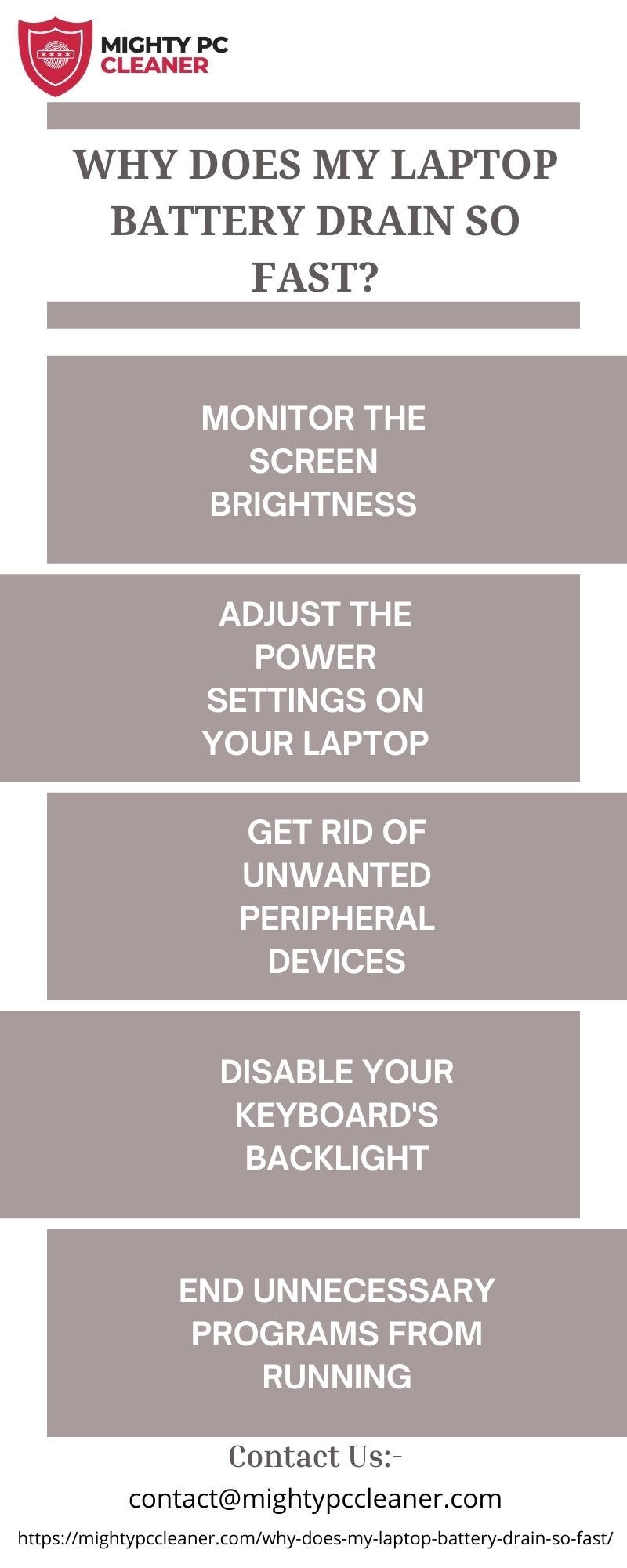 Why Does My Laptop Battery Drain So Fast? | by Mighty PC Cleaner | Medium
