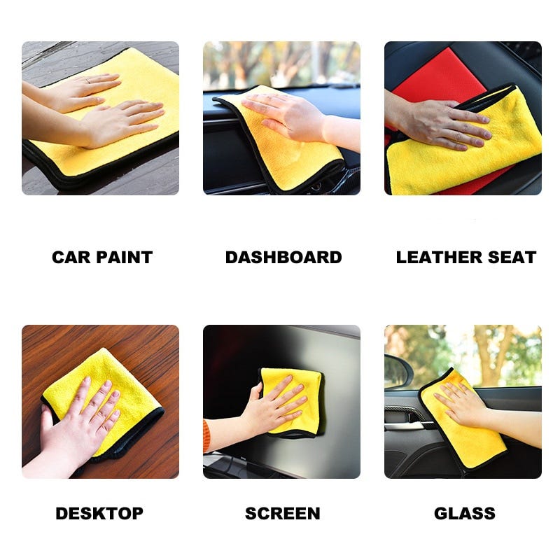 Microfiber Towel Car Interior Dry Cleaning Rag - Shopatronics - Medium