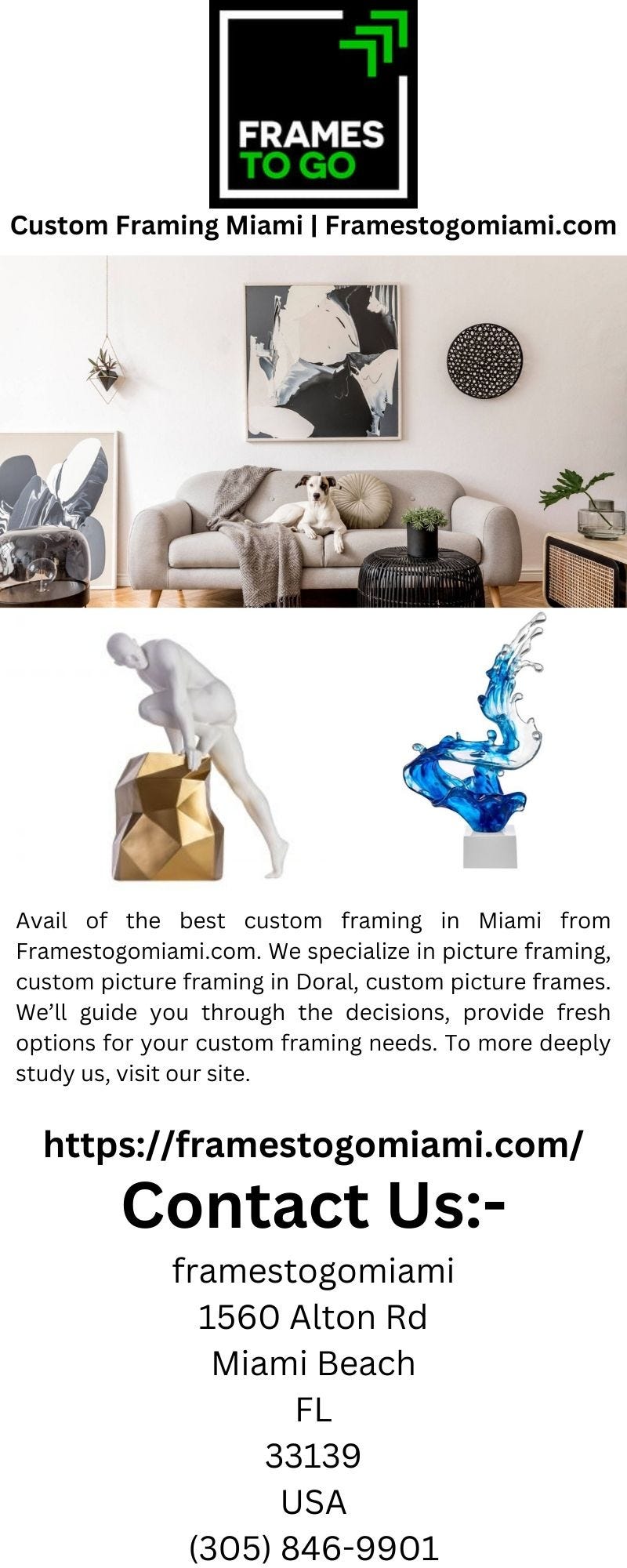 Custom Framing Miami | Framestogomiami.com - Zanegreen - Medium