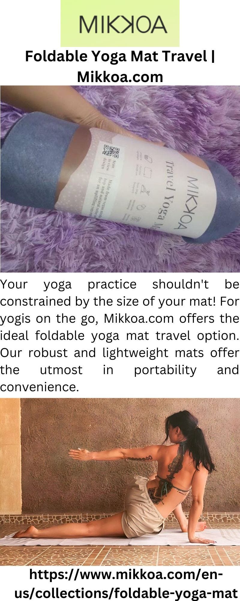 Foldable Yoga Mat Travel | Mikkoa.com - Mikkoa - Medium