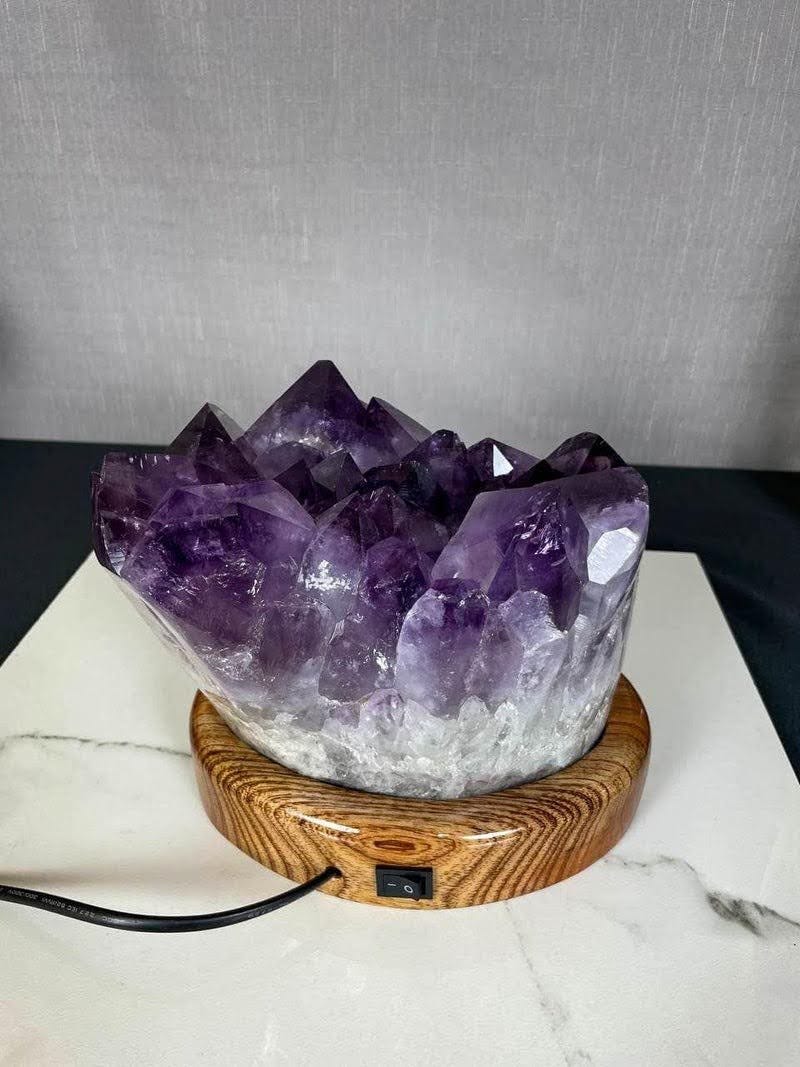 Amethyst Crystal Lamp - Edcrystalsandminerals - Medium
