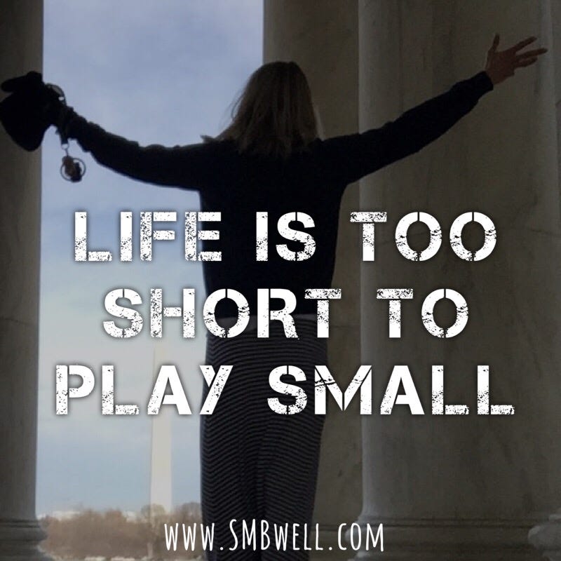 It’s Time. It’s time. Time to stop playing small… | by Susie Barolo ...