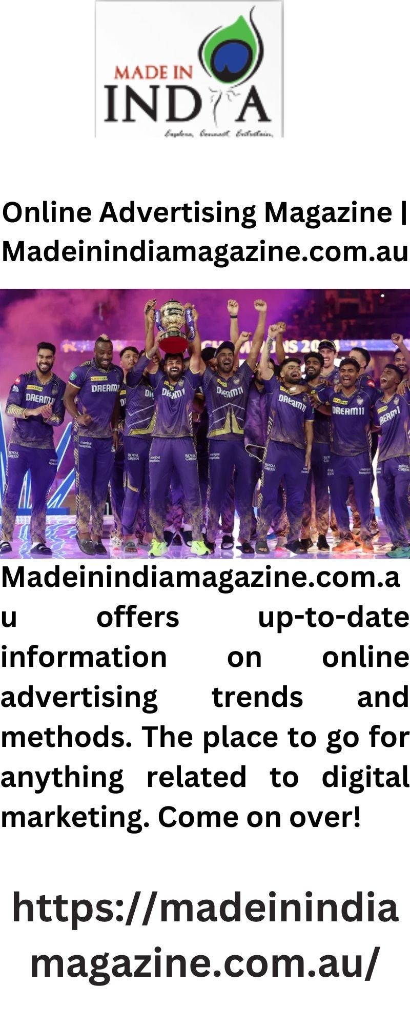 Online Advertising Magazine | Madeinindiamagazine.com.au ...