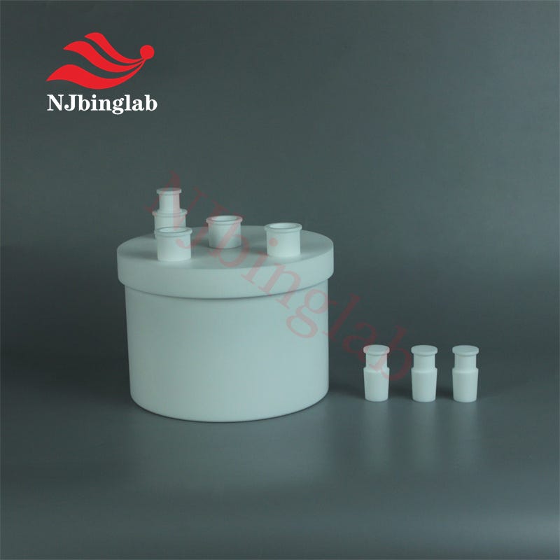 PTFE 2L flat bottom reaction vessel with neck connection - Claire Wang - Medium