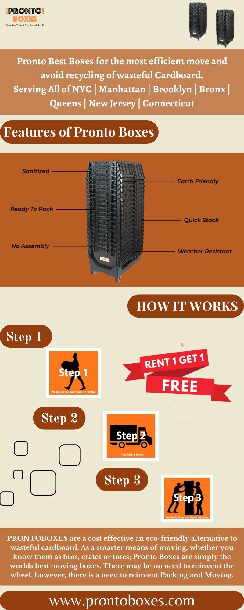 Storage Boxes for Moving — Pronto Boxes - Pronto Boxes - Medium