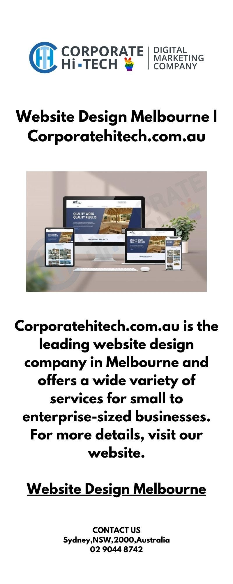 Website Design Melbourne | Corporatehitech.com.au - Corporatehitech ...