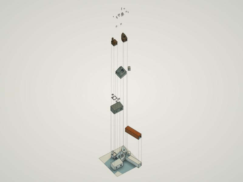 Exploded Axonometric Methods in Rhino | by Xulong | DPro | Medium
