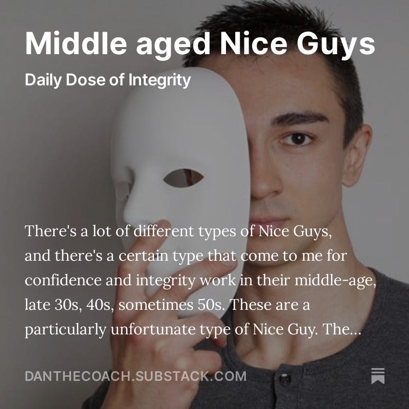 Middle aged Nice Guys. Daily Dose of Integrity | by Daniel Munro | Medium