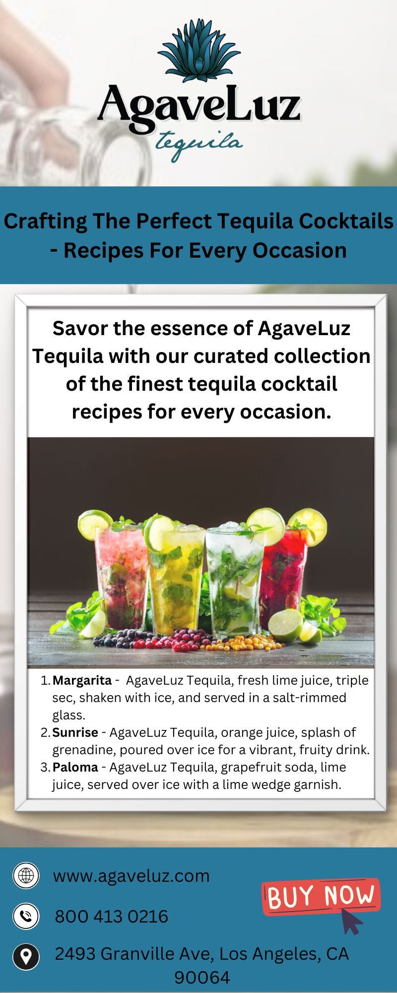 Discover The Best Tequila Cocktail Recipes | AgaveLuz Tequila ...