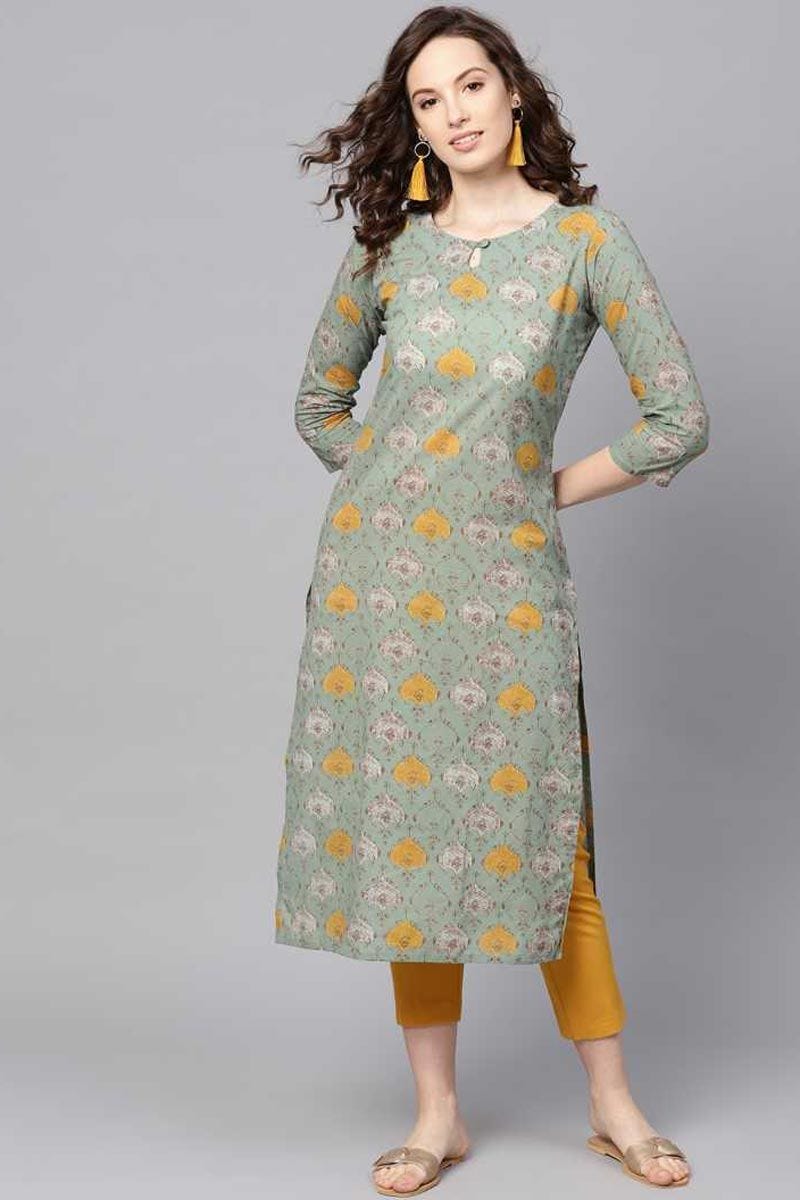 Buy Cotton Kurta Sets for Women | Ahika - Ahika - Medium