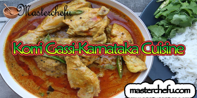 korri gassi-karnataka cuisine. A wonderful korri gassi chicken curry ...