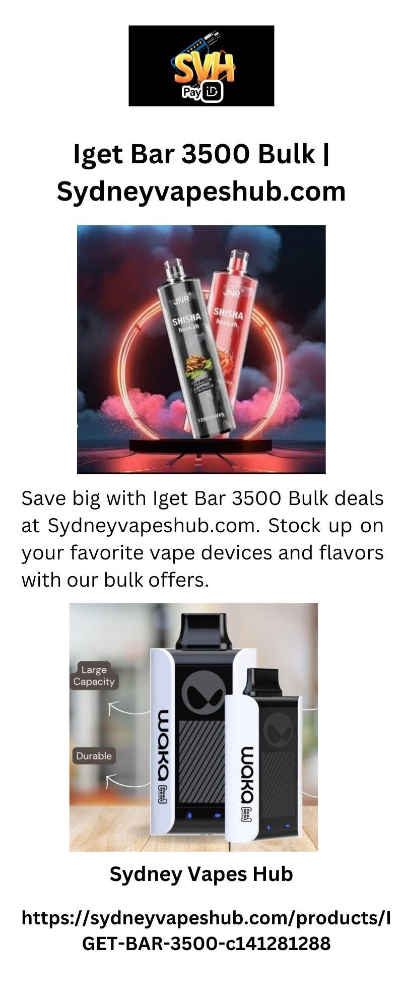 Iget Bar 3500 Bulk | Sydneyvapeshub.com - Sydneyvapeshub - Medium