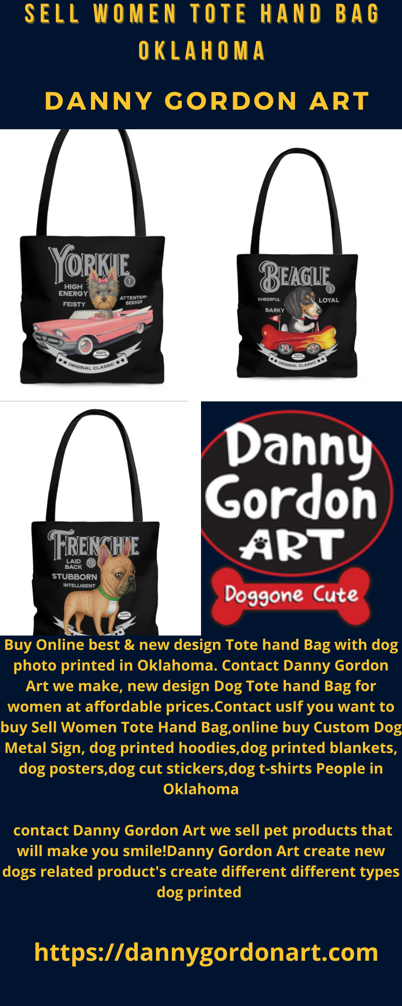 Sell Women Tote Hand Bag Oklahoma | by Danny Gordon Art | Medium