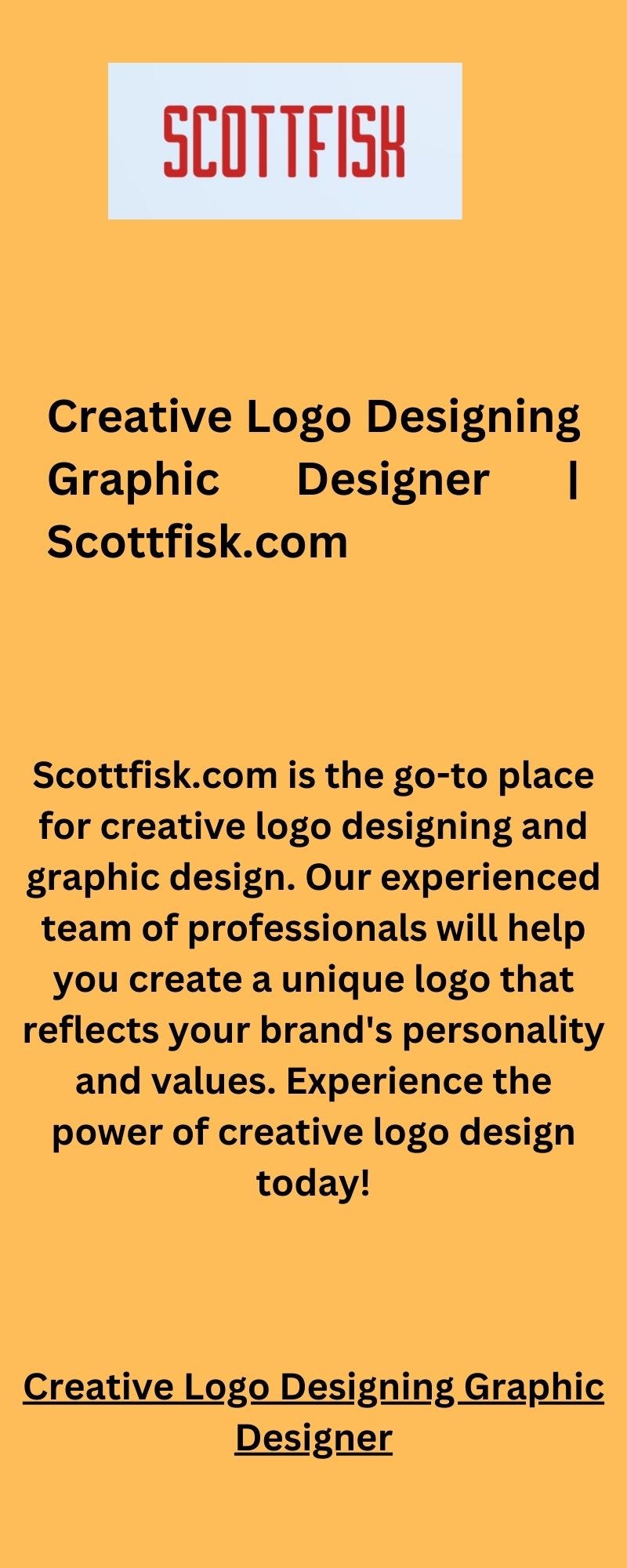Creative Logo Designing Graphic Designer | Scottfisk.com - scottfisk ...