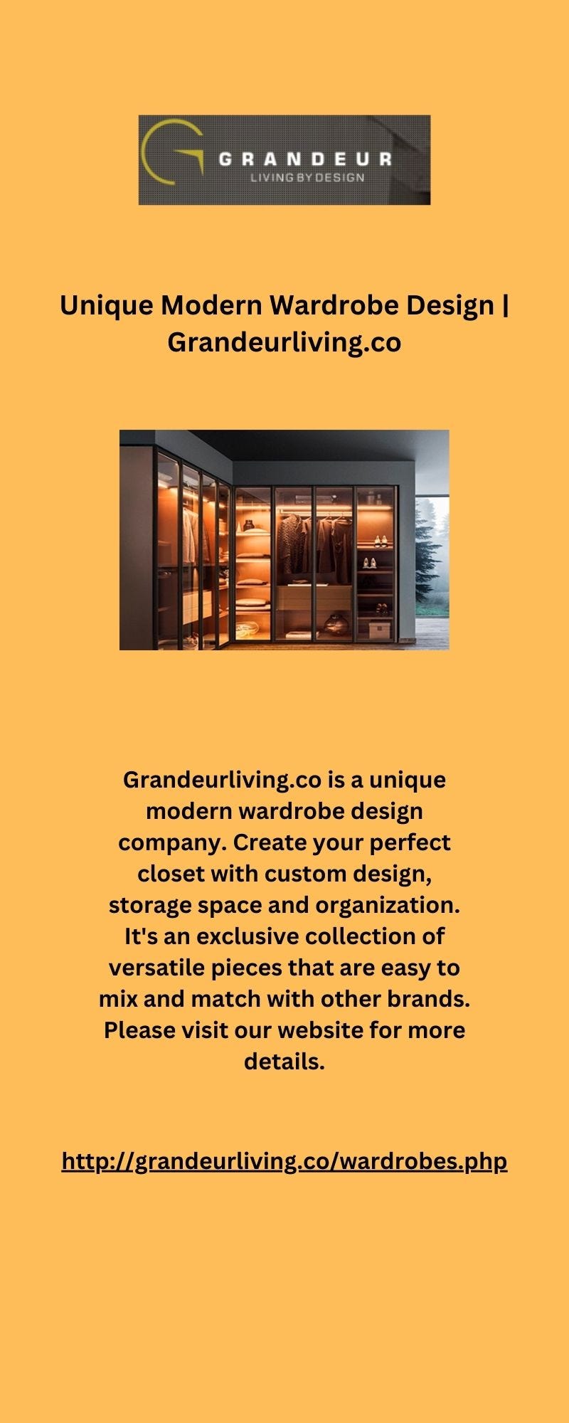 Unique Modern Wardrobe Design | Grandeurliving.co - Grandeurliving - Medium