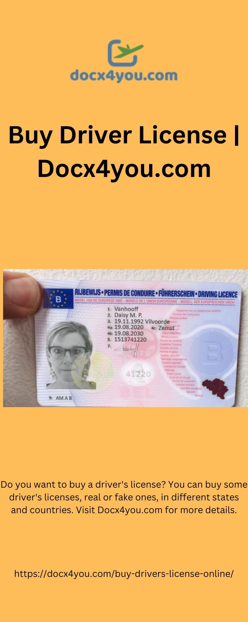 Buy Driver License | Docx4you.com - Docxyou - Medium