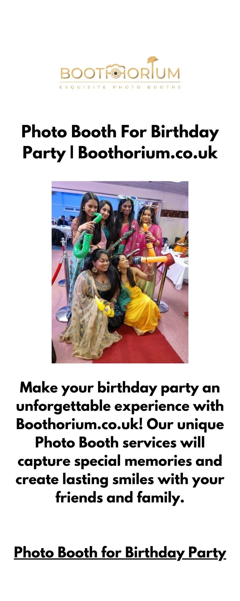 Photo Booth For Birthday Party | Boothorium.co.uk - boothorium - Medium
