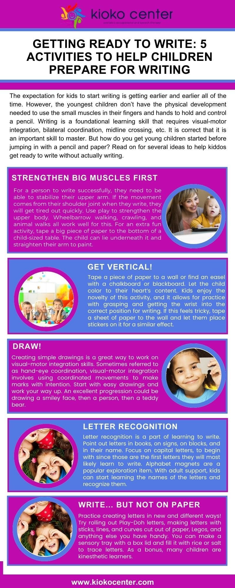 Getting Ready to Write: 5 Activities to Help Children Prepare for ...
