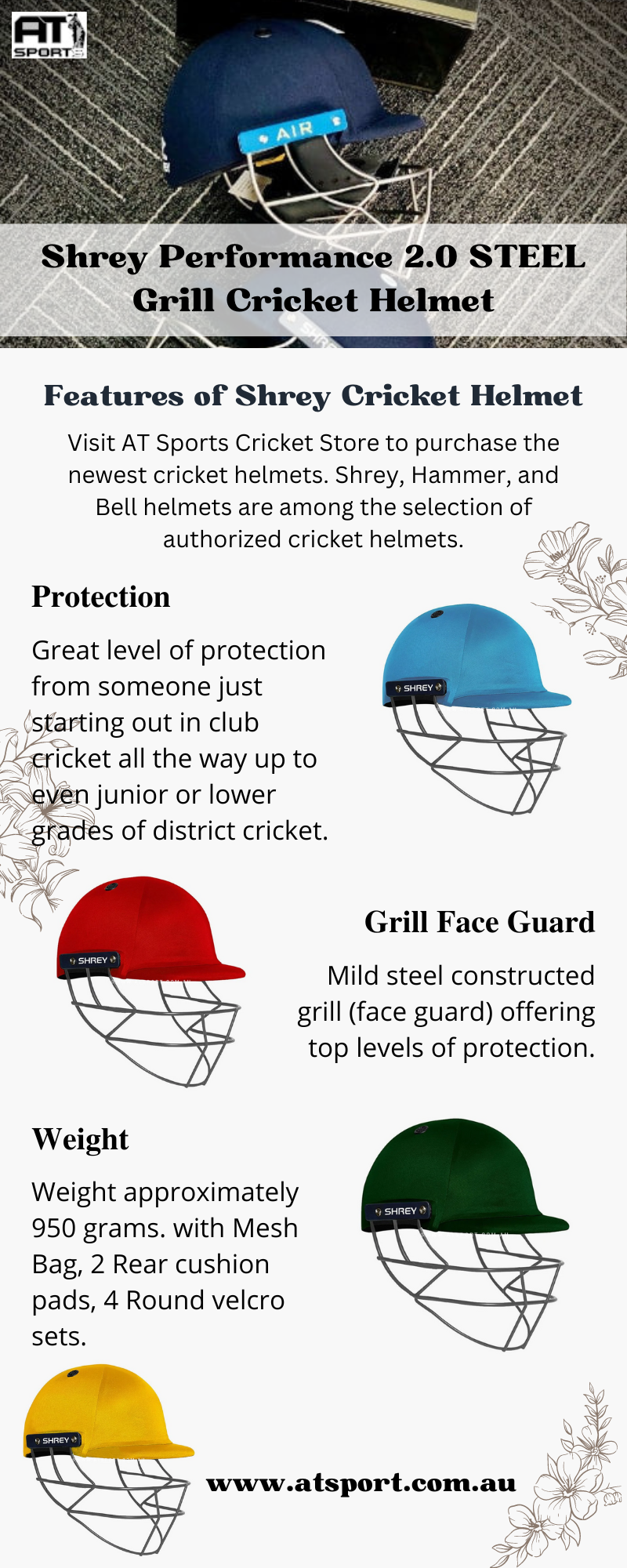 Shrey Helmets - AT SPORTS - Medium