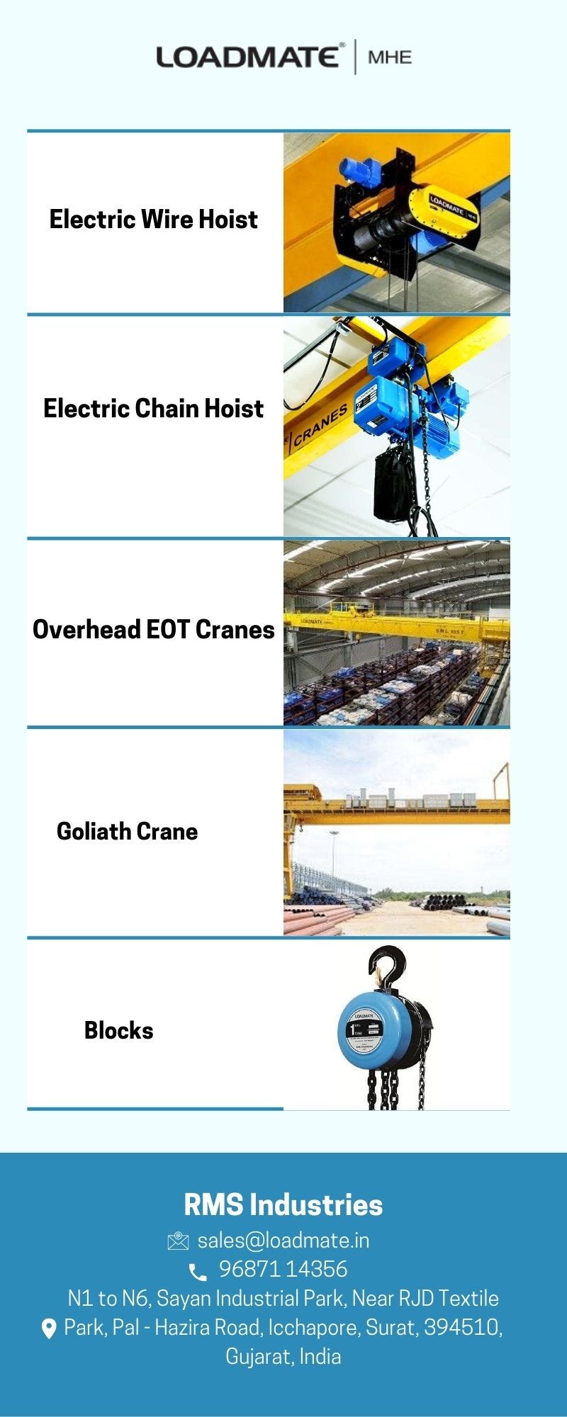 Chain Pulley Block With Trolley | Loadmate.in - RMS Industries - Medium