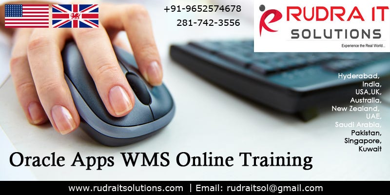 Oracle Apps WMS Online Training In USA - rudraitsolutions - Medium