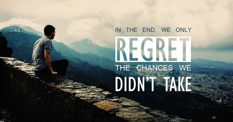 HOW TO GET OVER REGRET. “IT’S BETTER TO CROSS THE LINE AND… | by ...
