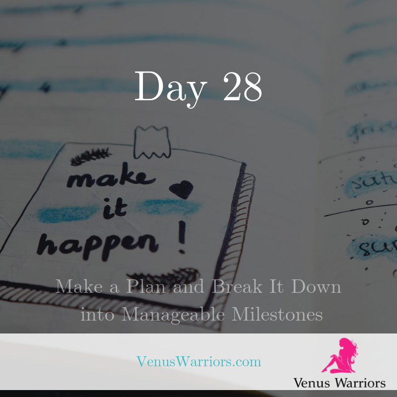 Day 28 — Make a Plan and Break It Down into Manageable Milestones | by ...