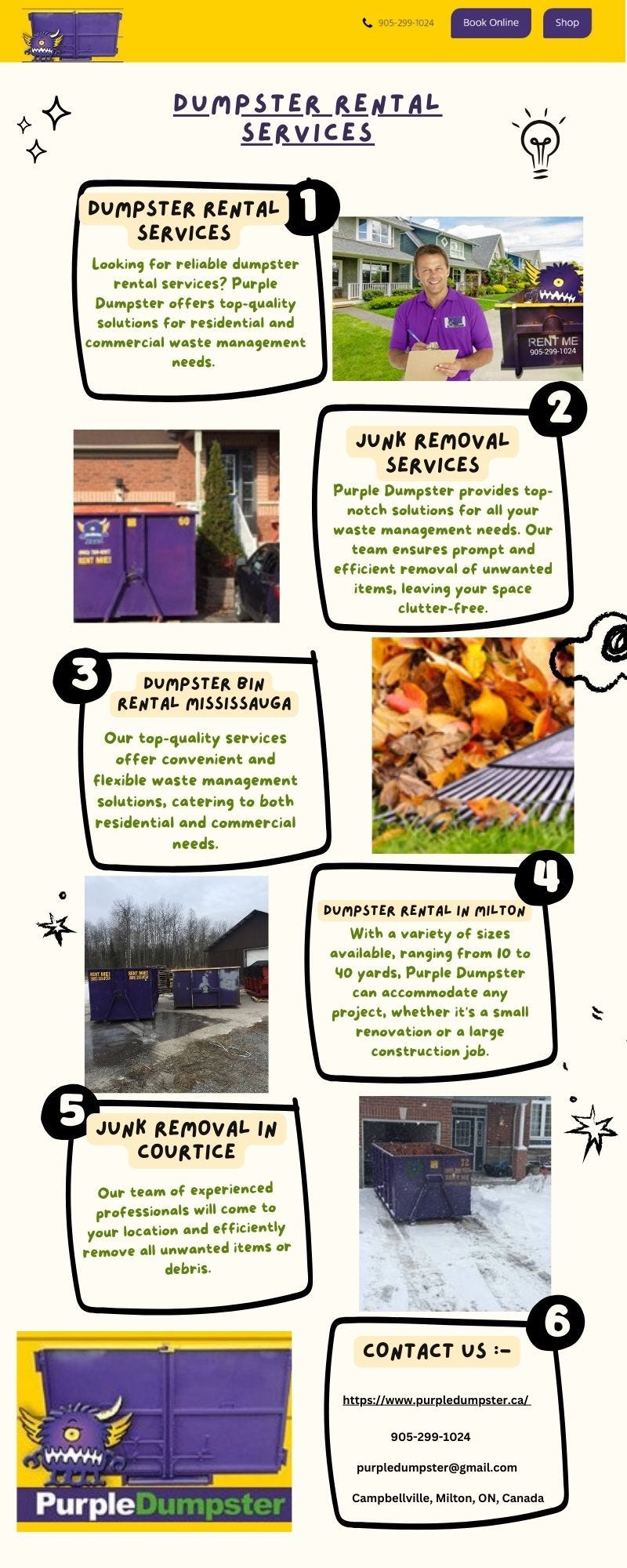 Dumpster Rental ServicesDumpster Rental Services - Purple Dumpster - Medium