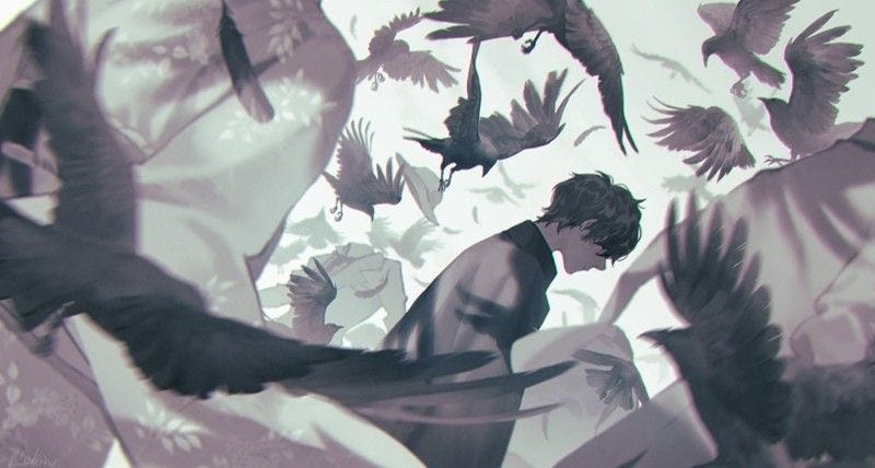 The lone bird. I can fly, as high as I wish | by Yujin | Medium