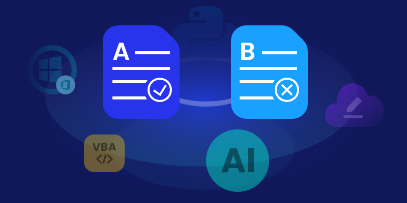 5 Ways to Compare Word Documents: ChatGPT, Online Tools, MS Word, VBA ...