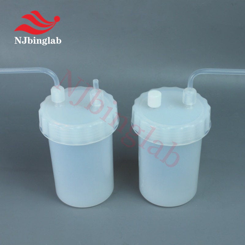 PFA wide-mouth reaction bottle with 1/4 interface - Claire Wang - Medium