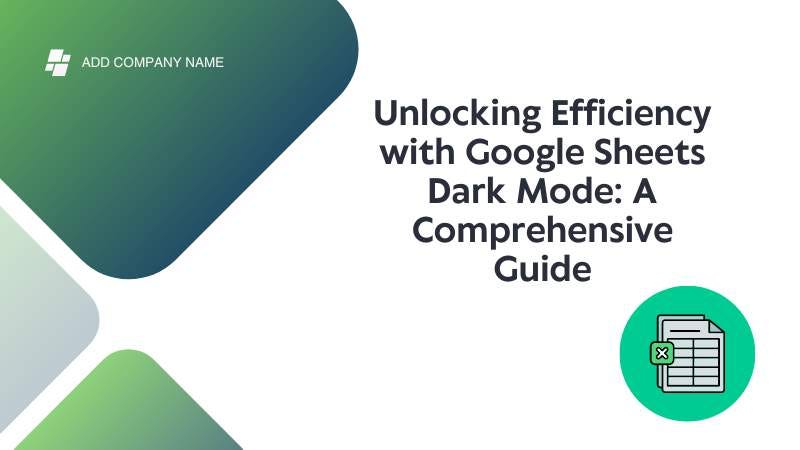 Unlocking Efficiency with Google Sheets Dark Mode: A Comprehensive ... Unlocking Efficiency with Google Sheets Dark Mode: A Comprehensive ...