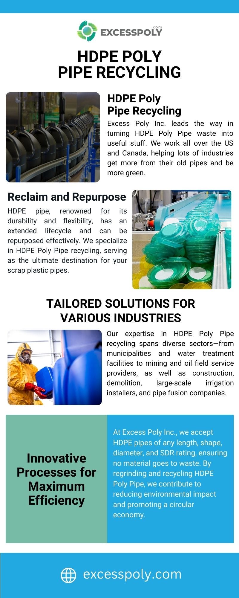HDPE Poly Pipe Recycling Services | Excess Poly - Excess Poly Inc - Medium