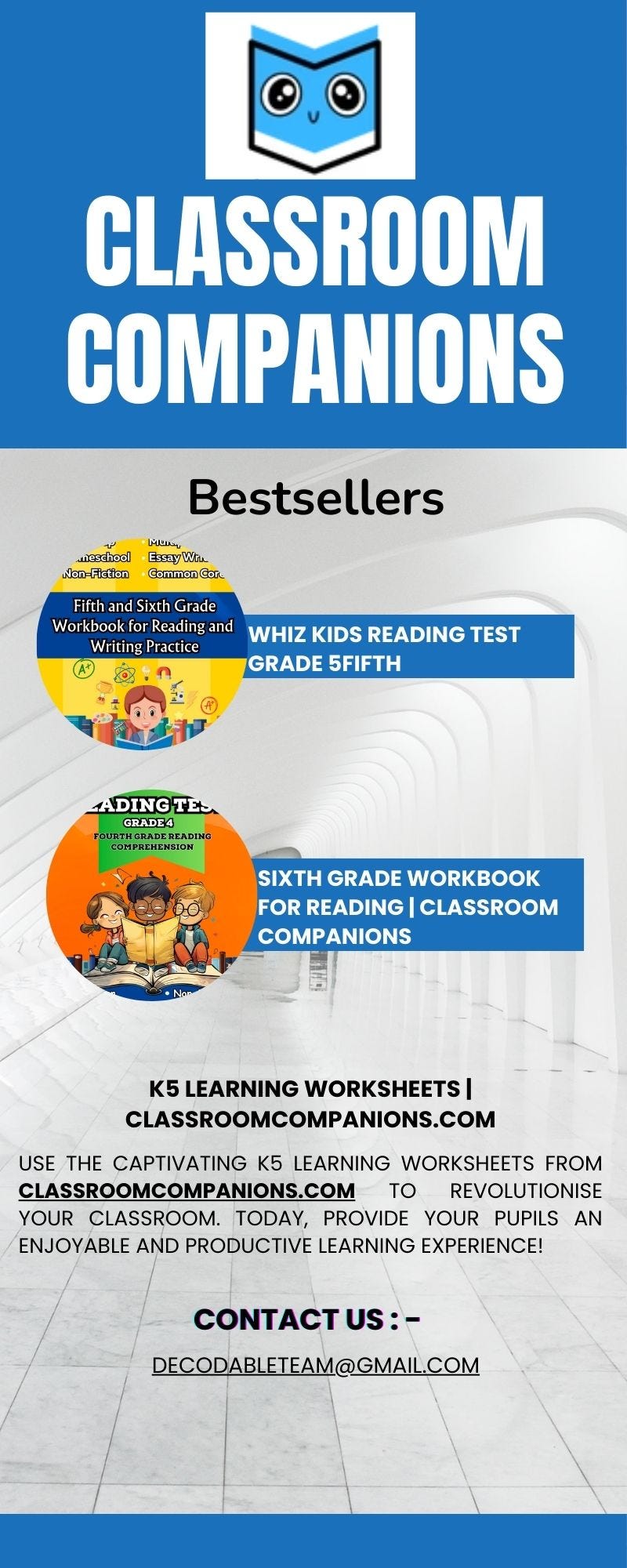K5 Learning Worksheets | Classroomcompanions.com - classroomcompanions ...