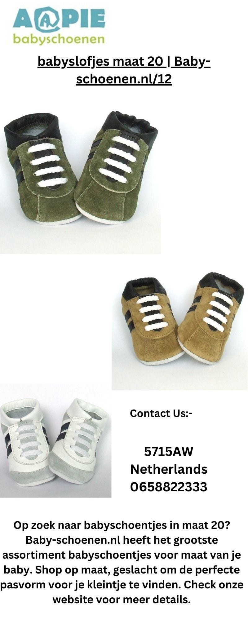 babyslofjes maat 20 | Baby-schoenen.nl/12 - Babyschoenen - Medium