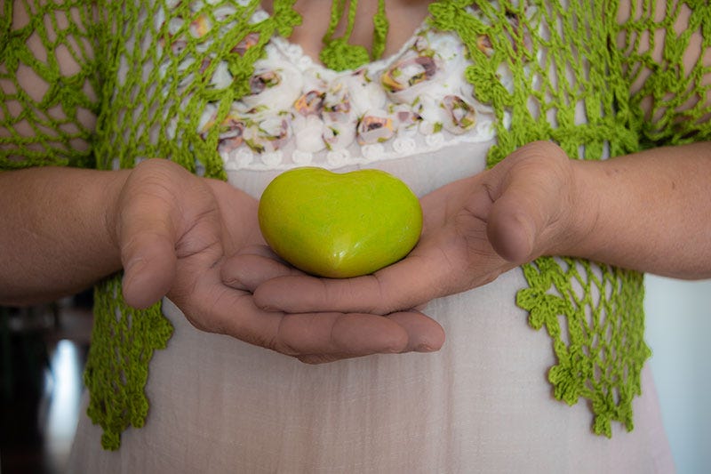 My Green Soapstone Heart. You gave us all a heart made of… | by Deborah ...