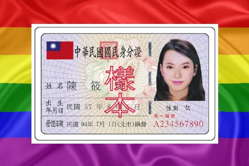 Taiwan will add a third gender option to passports and ID cards ...