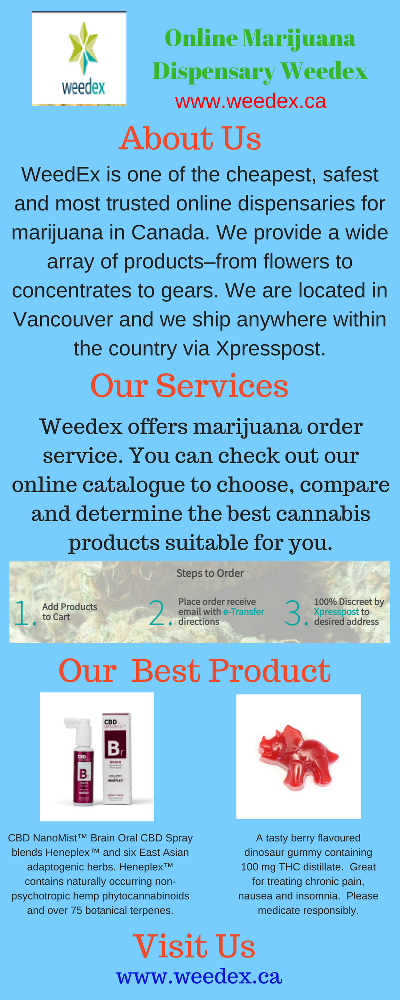 Medical Grade Cannabis — Weedex. If you have any health issue like ...