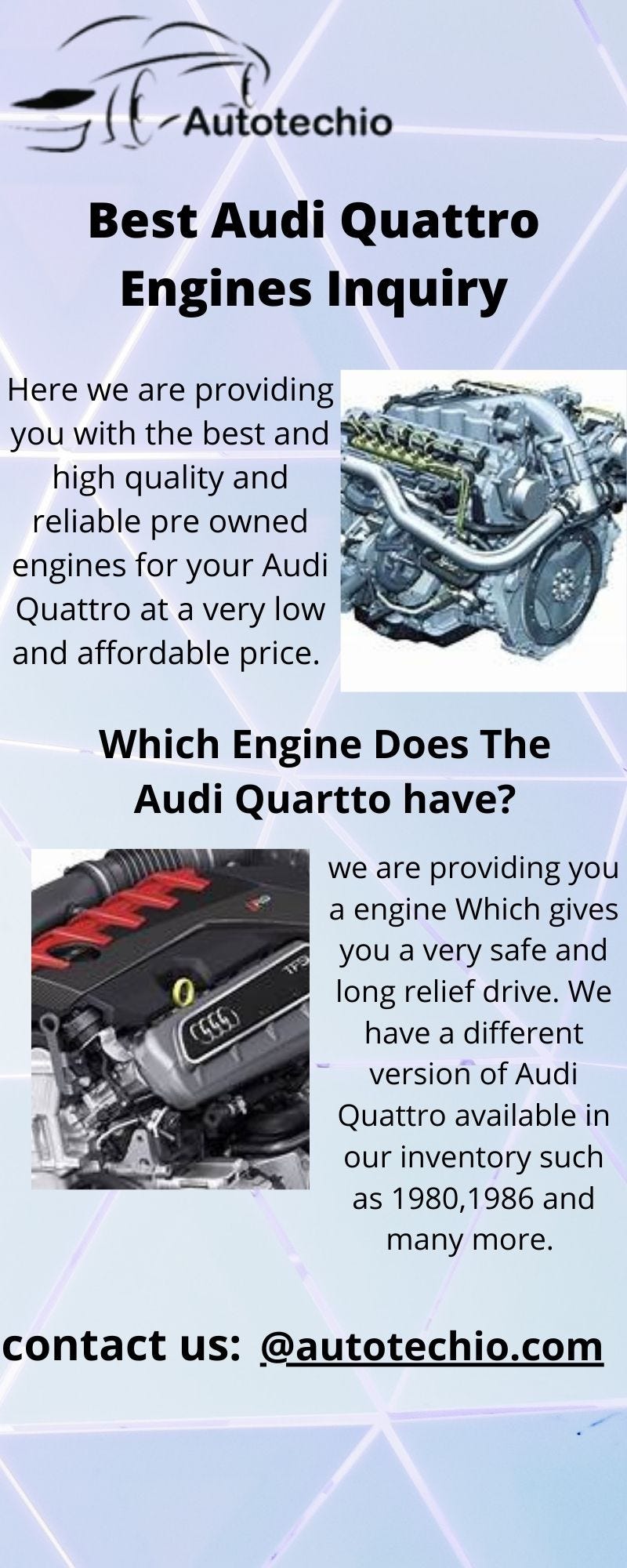 Best Audi Quattro Engines Inquiry - sajal - Medium