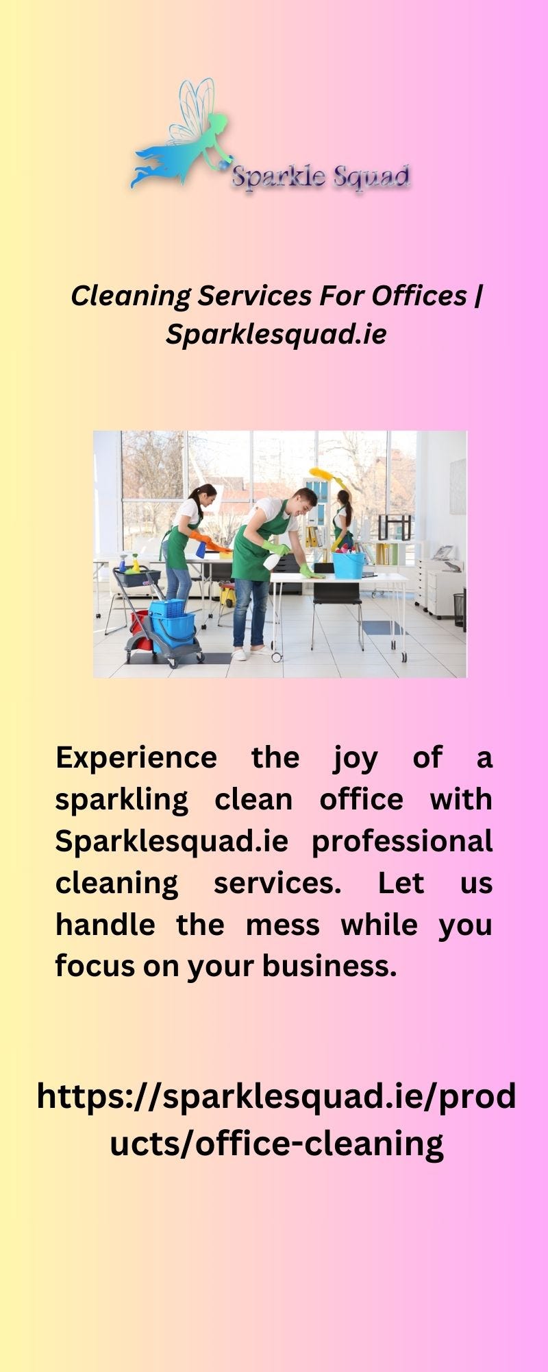 Cleaning Services For Offices | Sparklesquad.ie - Sparkle squad - Medium