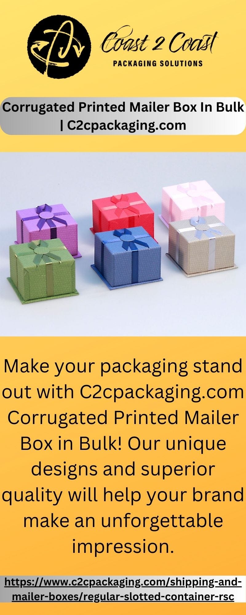 Corrugated Printed Mailer Box In Bulk | C2cpackaging.com - C2C ...