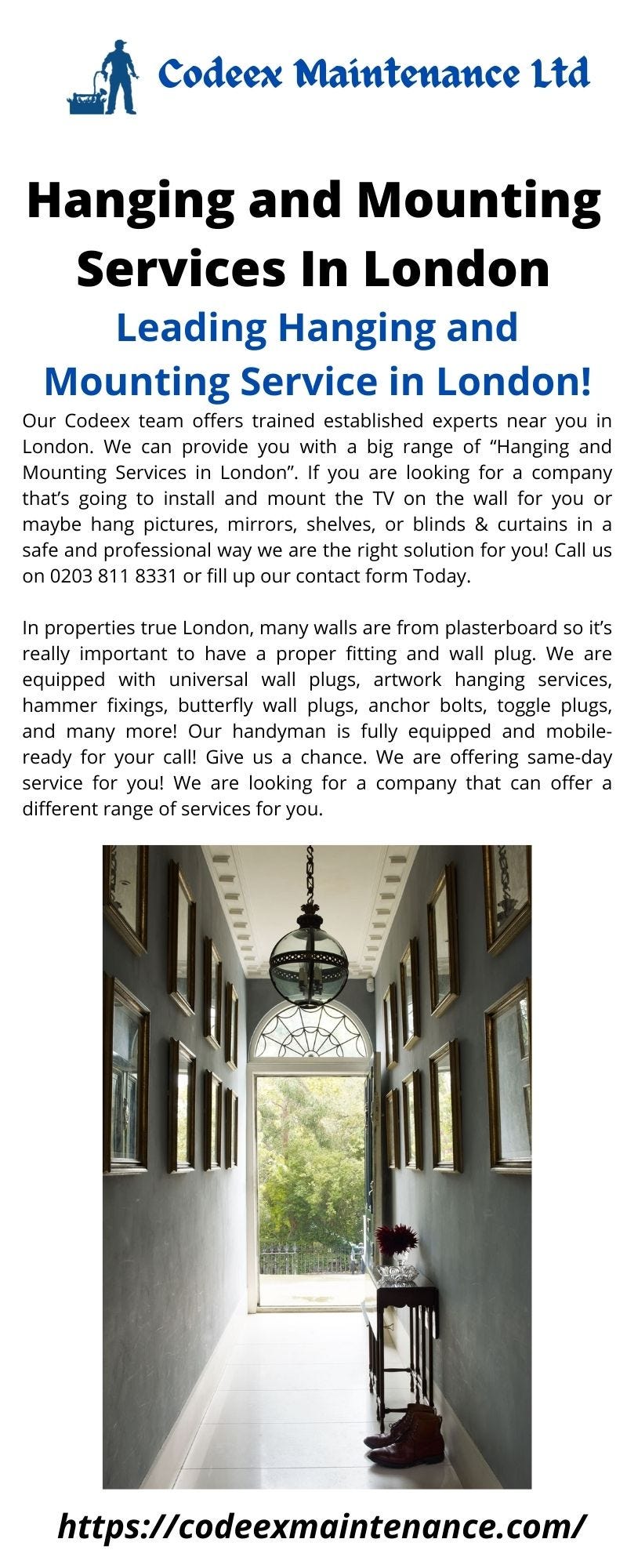 Hanging and Mounting Services in London | Codeexmaintenance.com ...