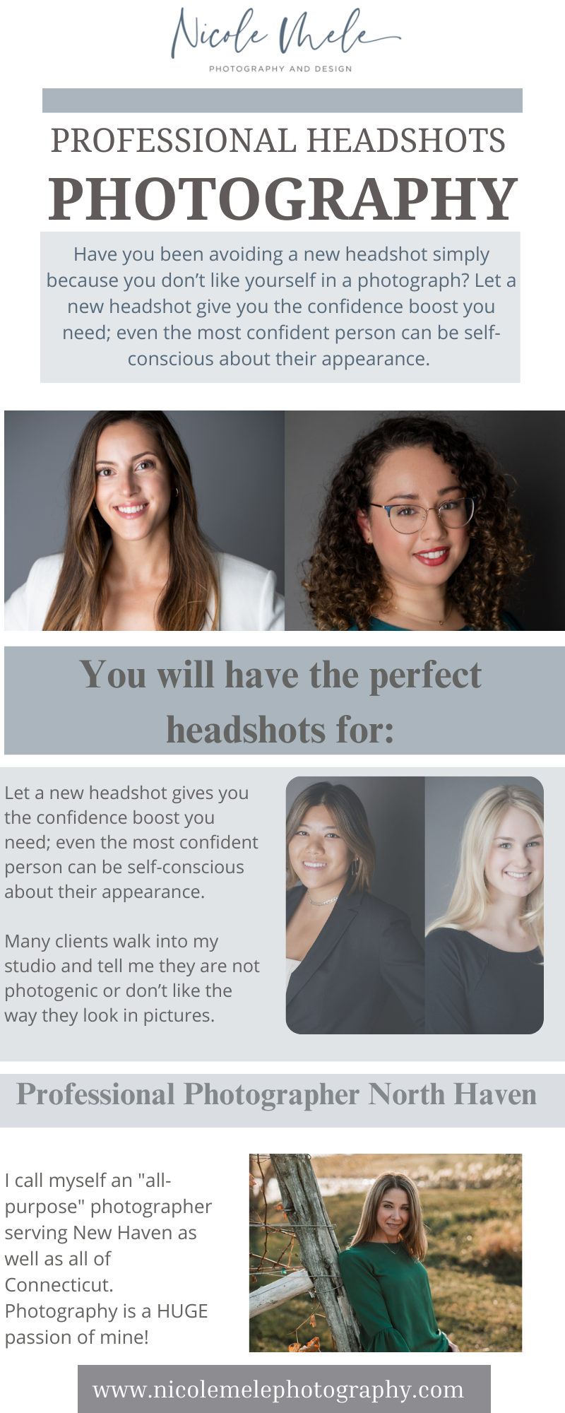 Professional Headshots Photography - Nicole Mele Photography & Design ...