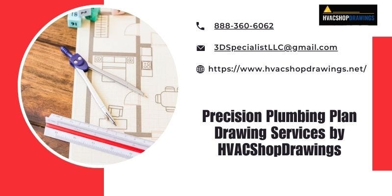 Precision Plumbing Plan Drawing Services by HVACShopDrawings - Duct Shop Drawings - Medium