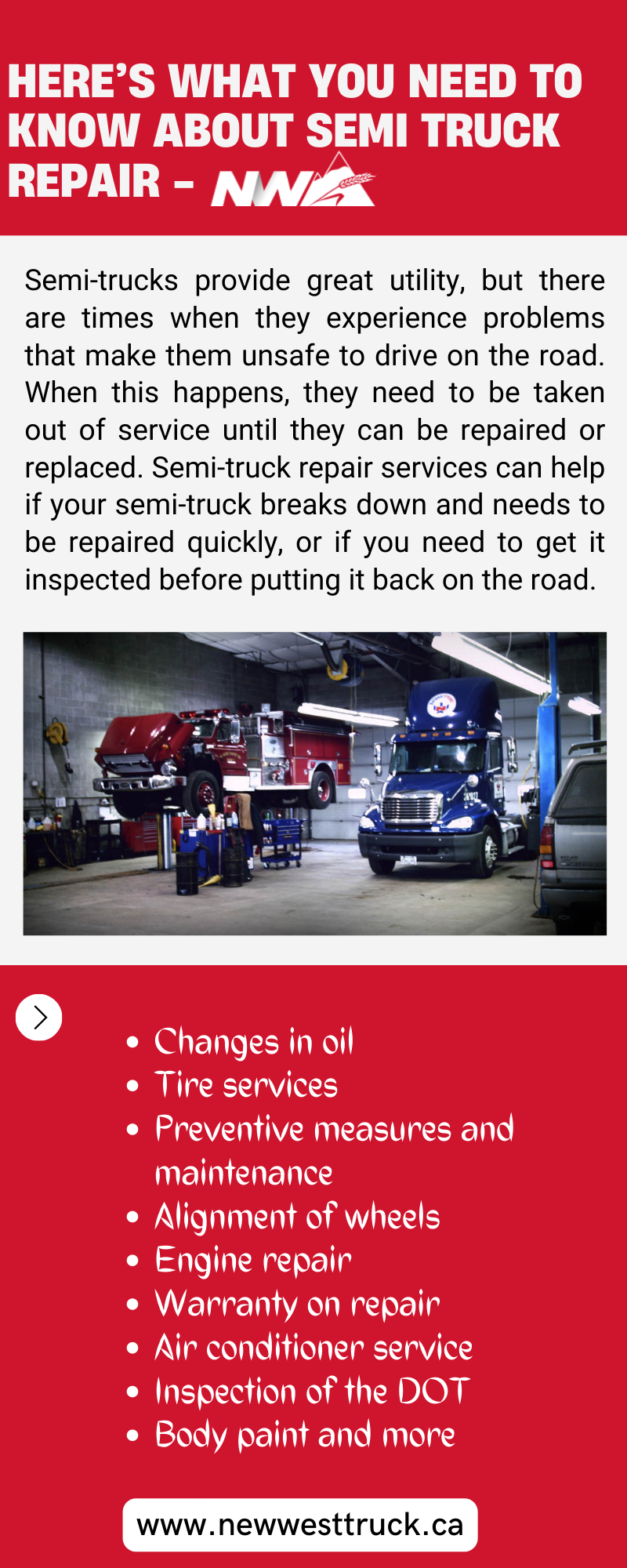 What You Need To Know About Semi Truck Repair - New West Truck Centres ...