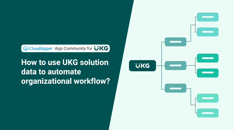 How may UKG solution data be used to automate organizational workflows ...